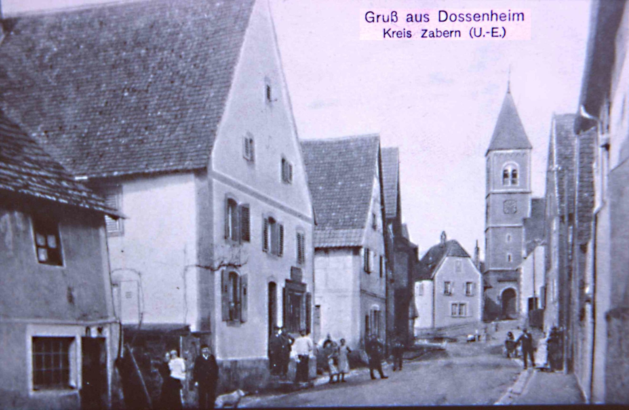 Autrefois à Dossenheim - Commune de Dossenheim sur Zinsel